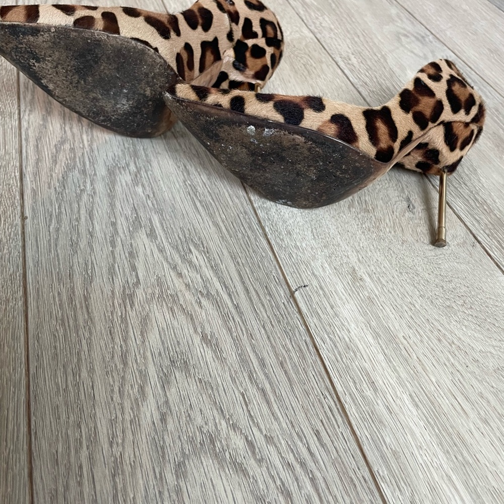 295 Kurt Geiger Elinda Leopard Animal Print Cigarette… - Gem